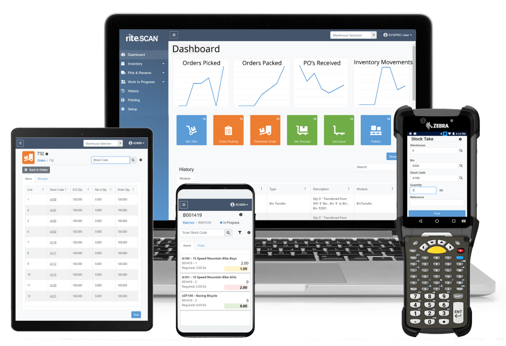 riteSCAN 8 Mobile Warehouse for SYSPRO Mobile Warehouse Solution for SYSPRO