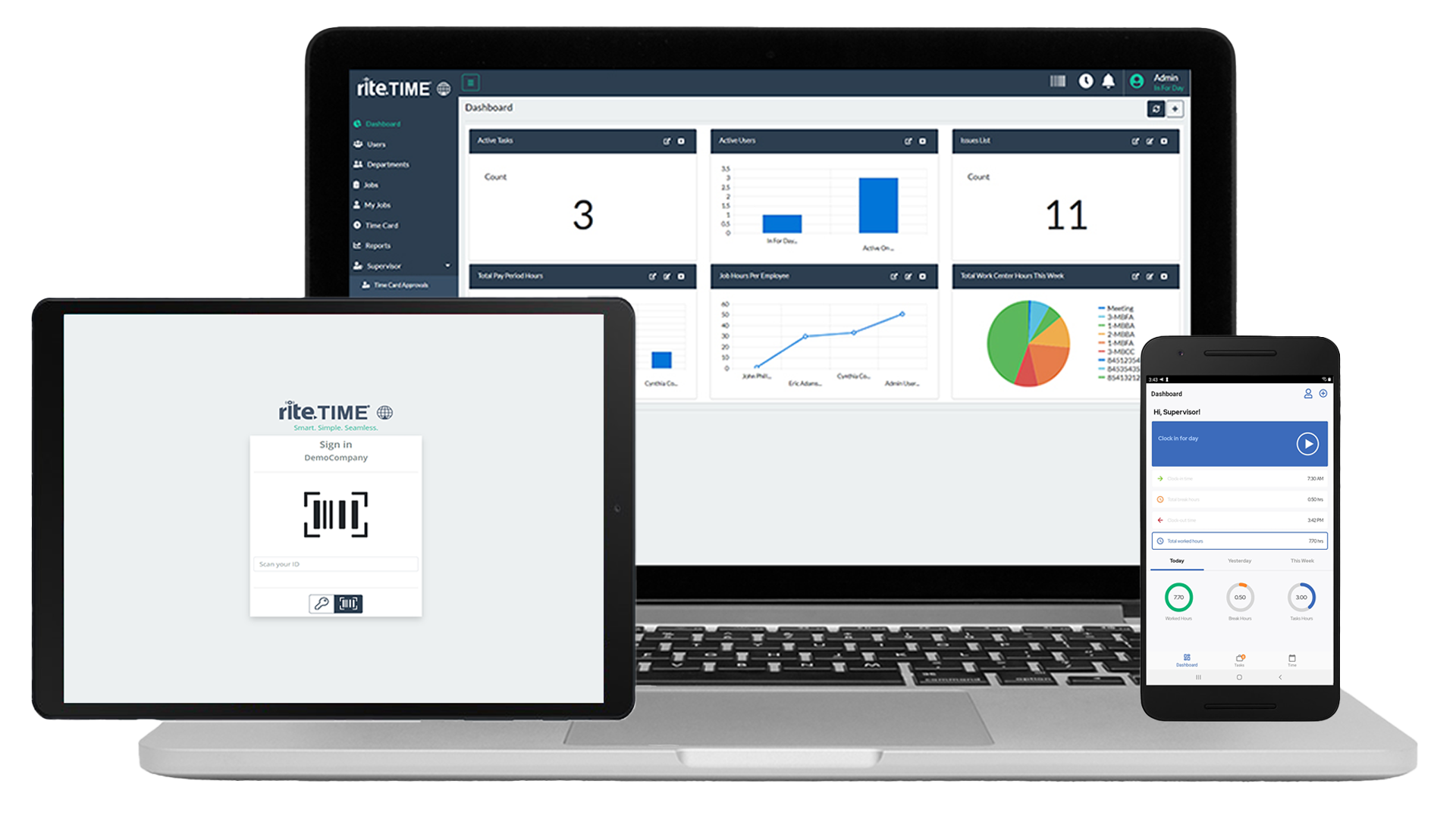 Track Time Today Try Ritetime Free